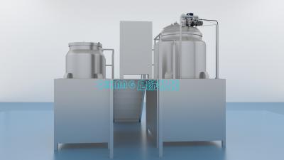 China Industrial Homogenizer Emulsifier , Vacuum Emulsifying Mixer Machine 1000L for sale