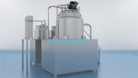 China SS316 Ultrasonic  Vacuum Homogenizer Cream Mixer Steam Heating for sale