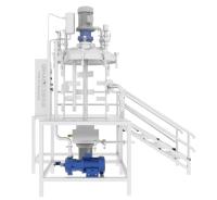 China Cosmetic Cream Emulsifying Stirring Equipment Gel Wax Paste Homogenizer Making Machine for sale