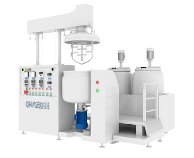 China 1.5kw 100L Emulsifying Toothpaste Making Machine Vacuum Homogenizer Mixer for sale