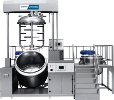 China Paste Cosmetic Double Jacketed Vacuum Emulsifying Mixing Machine for sale