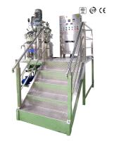 China 63r/Min Cosmetic Making Machine 200L Fixed Type Vacuum Emulsifier for sale