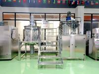 China SS316 Cosmetic Mixing Machine Automatic Liquid Homogenizing Soap Gel Making Machine for sale