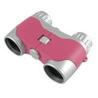 China 3x28mm Kids Plastic Binoculars 28mm Obj.Lens Pink Mini Telescope for sale