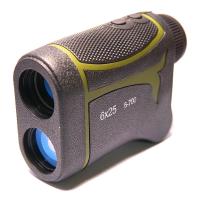 China LCD Digital 6x25mm Laser Works Rangefinder Measuring Range 5 To 1000m for sale