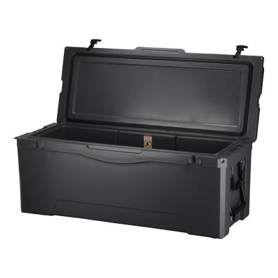 China 180L Rotomoulded Products Wheels Cooler Box For Ice Storage Food Container Refrigerator for sale