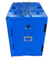 China Four Wheeled Insulated Delivery Container With External Size Of 63.5*46*64cm for sale