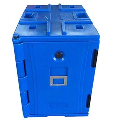China Four Wheeled Insulated Delivery Container With External Size Of 63.5*46*64cm for sale