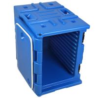 China Blue Insulated Food Pan Carrier Nylon Handles for sale