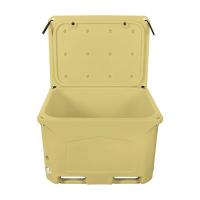 China Roto Molded Insulated Tubs Seafood Processing Square Chest Cooler Fish Tank Cold Chain Transportation Bins Commercial Cooler Box for sale