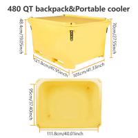 China 480QT Rotomolded Cooler Box with PU Foam Insulation for sale