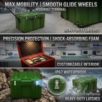 China Impact Resistant Rotomolded Tool Box 8mm Wall LLDPE Shockproof Heavy Equipment Storage Transport Container for sale