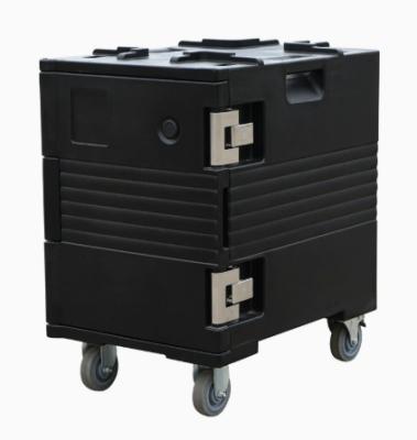 China 90L Commercial Insulated Food Pan Carrier Heavy-Duty Wheeled Design for Catering Restaurant Hotel Buffet Service for sale