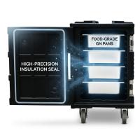 China Pan Carrier with Gastronorm Pans 48L Complete GN Pan Transport System Stainless Steel Pans Included for sale