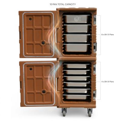 China Pan Carrier with Gastronorm Pans 48L Complete GN Pan Transport System Stainless Steel Pans Included for sale