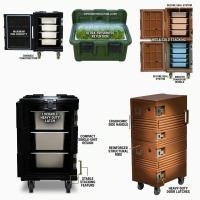 China Insulated Food Delivery Box 72L Rotomolded Thermal Transport Container with Tamper-Proof Lid System for sale