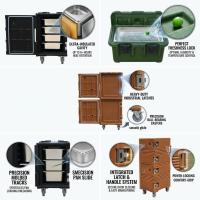 China Insulated Food Delivery Box 72L Rotomolded Thermal Transport Container with Tamper-Proof Lid System for sale