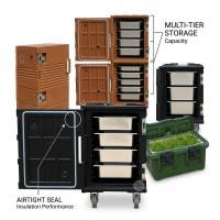 China Insulated Cater Box 28L Compact Rotomolded Catering Box Food Container Thermal Delivery Box for sale