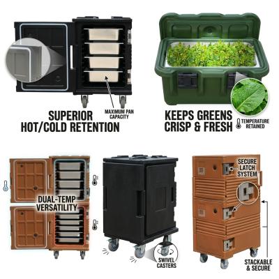 China Insulated Cater Box 28L Compact Rotomolded Catering Box Food Container Thermal Delivery Box for sale