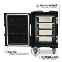 China Catering Food Pan Carrier 65L Top-Loading Insulated Thermal Box for Professional Event Banquet Service for sale
