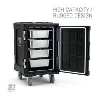 China 82L Insulated Food Pan Carrier Rotomolded Thermal Box for Catering Hot Cold Food Transport for sale