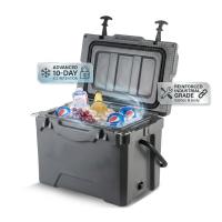 China 28L Rotomolded Cooler Box Portable Outdoor Ice Chest Food Grade LLDPE Camping Fishing Cooler for sale