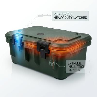 China 30L Military Insulated Food Containers Portable GN Pan Carrier Hot Meal Delivery Army Field Feeding for sale