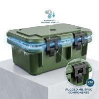 China 30L Military Insulated Food Containers Heavy Duty Double Wall Hot Food Pan Carrier Base Supply for sale