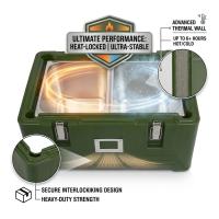 China Heat Retaining 30L Insulated Food Pan Carrier GN Pan Catering Thermal Transport Box for sale