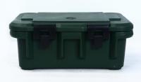 China Overhead Loading 30L Insulated Food Pan Carrier Rotomolded Transport Container Compatible GN 1/1 Pans for sale