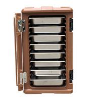 China 120L Front Loading Rotomoulded Products GN Pans Insulated Hot Box With Wheels for sale