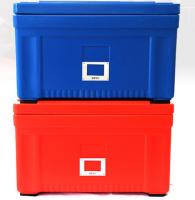 China Nylon Handle 45L Insulated Food Transport Box Detachable Lid LLDPE Rotomolded Catering Container for sale