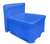 China 1000L Cold Food Transport Containers Plastic Insulated Frozen Food Transport Boxes for sale