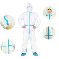 China Non Woven Type 4 Polypropylene Disposable Protection Clothing Microporous Disposable Coverall for sale