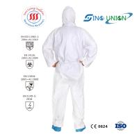 China Exterminator Type 5 6 Disposable Coveralls SF Non Woven Personal Protective Clothing for sale