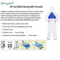 China Anti Static Custom Painting Protective Clothing PPE Full Body Isolation Gown for sale