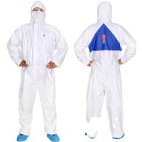 China CE Industrial Painting Waterproof Non Woven Coverall Microporous Disposable SMS Coverall for sale