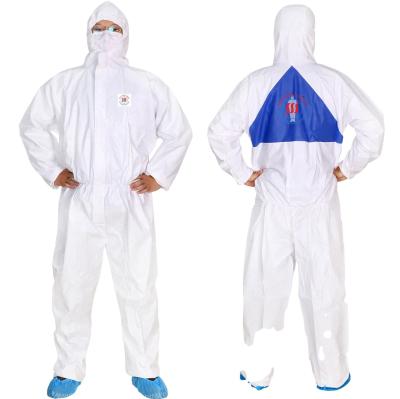 China CE Industrial Painting Waterproof Non Woven Coverall Microporous Disposable SMS Coverall for sale