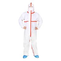 China Beekeeper SMS Type 5 6 White Coveralls Disposable With Hood Melt Tape for sale