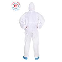 China SMS ISO 13982 Type 5 6 Disposable Coveralls Comfortable Lightweight Breathable Coverall for sale