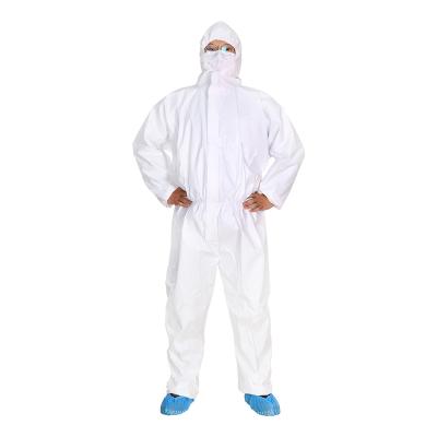 China Full Body Fluids Infectious Agents Protection Coverall Hooded Microporous SF Coverall for sale