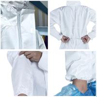 China Full Body Fluids Infectious Agents Protection Coverall Hooded Microporous SF Coverall for sale