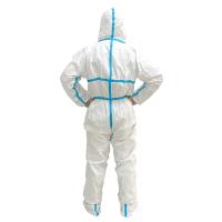 China SF Hooded Non Woven Hazmat Suit Full Body Protection Suit With Boots Cover for sale