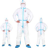 China OEM EN 14126 Type 4 Microporous Disposable Coverall With Tape for sale