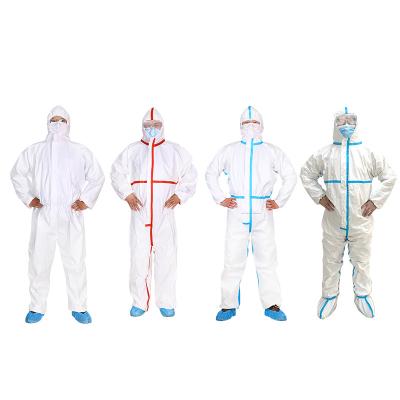 China En14126 Microporous SF Overall Protective Clothing PP PE Laminated Full Body Gown for sale