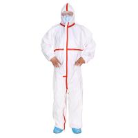 China En14126 Microporous SF Overall Protective Clothing PP PE Laminated Full Body Gown for sale