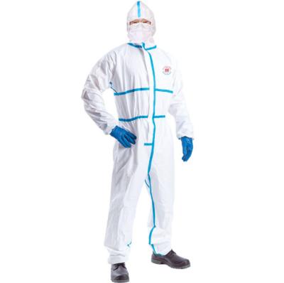 China Waterproof Type 4 Disposable Coveralls Taped Disposable Coverall With Thumb Loop for sale