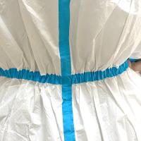 China Waterproof Type 4 Disposable Coveralls Taped Disposable Coverall With Thumb Loop for sale