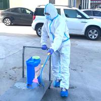 China Waterproof Type 4 Disposable Coveralls Taped Disposable Coverall With Thumb Loop for sale