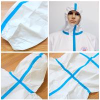 China CE PPE EN14605 Type 4 Disposable Coveralls Breathable Hooded Coverall Suit for sale